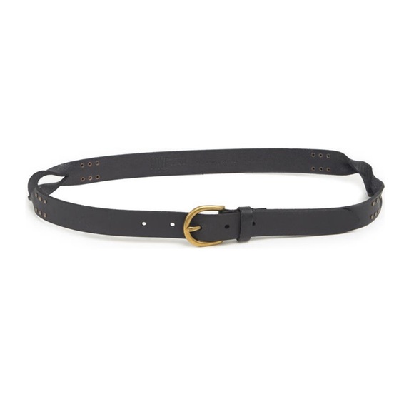 Frye | Accessories | Nwt Frye Covered Dring Twisted Stud Leather Belt ...